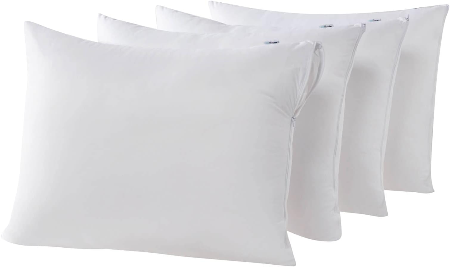 Amazon.com: Kingnex Feather Proof Pillow Protectors with Zipper ...