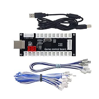 Amazon.com: SJ@JX Arcade Game USB Encoder Zero Delay Arcade Button ...