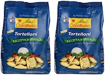 Amazon.com: Corabella Ricotta & Spinach Fresh Pure Cheese Tortellini ...