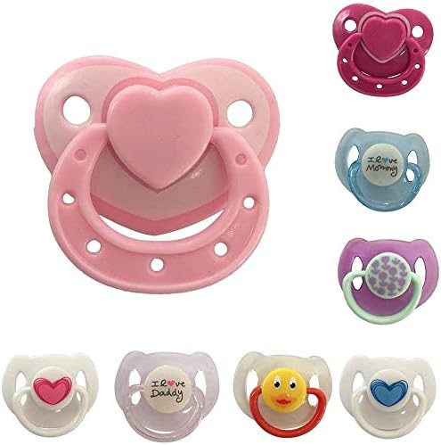 Amazon.com: Magnetic Pacifier 8 pcs 8 Color for Reborn Baby Dolls Boy ...