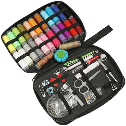 98 Piece Sewing Kit, Oxford Cloth Portable Case Sewing Needle Thread ...