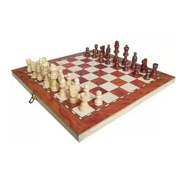 Buy SPOCCO | 11 Inch Wooden Folding Chess Set, Wooden Chess Set with 32 ...