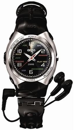 AIGO U-Watch 256MB MP3 Player Wristwatch with Voice Recorder : Amazon ...