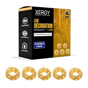 Buy XERGY LED String Ladi Lights- Decorative Fairy Lights for Indoor ...