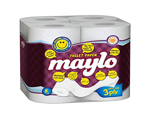 Maylo 3 Ply 8 Roll Toilet Paper : Amazon.in: Health & Personal Care