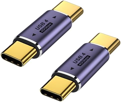 AreMe 2 Pack USB C Male to Male Adapter, USB Type C Coupler Extender ...