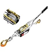 Amazon.com: YATOINTO Come Along Winch 2-Ton (4400 Lbs) Pulling Capacity ...