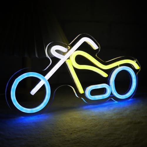 Amazon.com: Motorcycle Neon Sign Motocross Neon Lights Garage ...