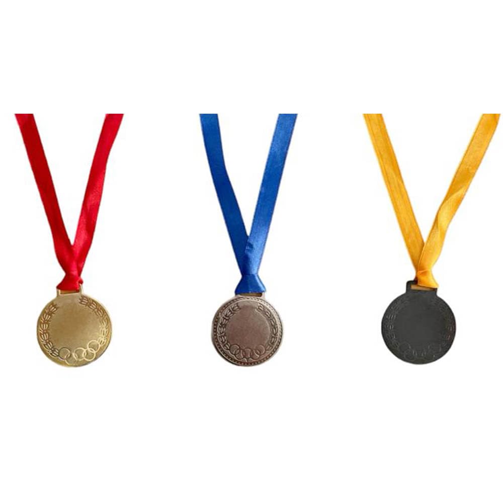 Gmefvr Sports Medals Set of 3 Gold, Silver & Brownz Size 2.2" for ...