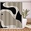 Amazon.com: She Love Black and Grey Abstract Shower Curtain Modern Geometric Art Minimalist ...