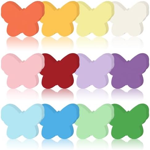 Amazon.com: MixTeach 200 Pcs White Butterfly Cutouts 4 Inch Paper ...