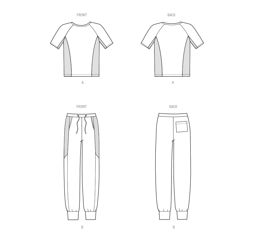 Hoodie Sewing Pattern Simplicity Misses' Top And Pull-On Pants Sewing ...