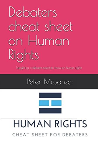Debaters cheat sheet on Human Rights: Everything a debater needs to ...