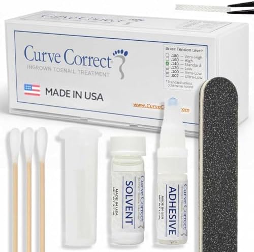 Amazon.com: CurveCorrect® Ingrown Toenail Treatment Kit – 10 Clear ...