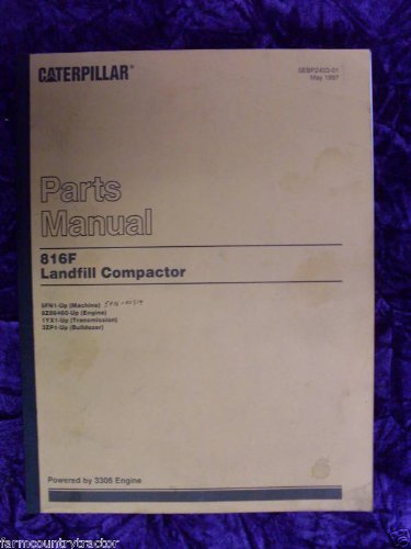 Caterpillar 816F Landfill Compactor OEM Parts Manual: Caterpillar 816F ...