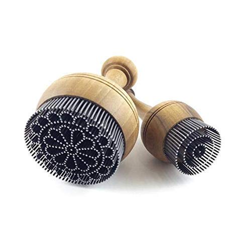 Amazon.com: Two-piece Uzbek bread stamp chekich set for sale 7 cm / 3.5 ...