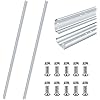 Gisafai 2 Pcs Garage Door Vertical Track Replacement Garage Door Rails ...