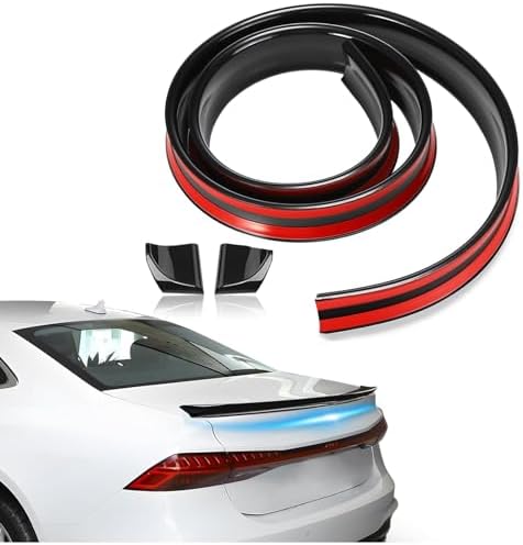 GEARZAAR 1.5m/4.9ft Car Rear Spoilers, Gloss Black Auto Lip Tail Wing ...
