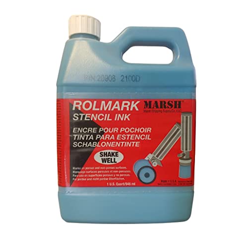 Amazon.com: Marsh Rolmark Blue Ink - Quart : Arts, Crafts & Sewing