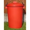 80/85 Litre Red Dustbin/Bin/Refuse Bin With Lockable Handles. Made In ...