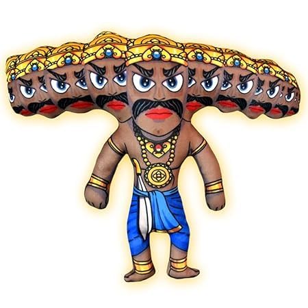 Buy Vrindavanstore.in Ravan Demon Doll with Ten Heads (Dashanan) Soft ...