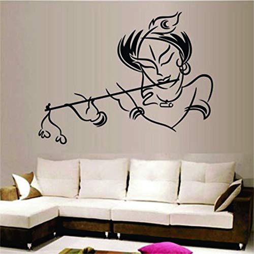 Techgifti™ Lord Krishna Border Wall Sticker Size 56cm X 61cm : Amazon ...