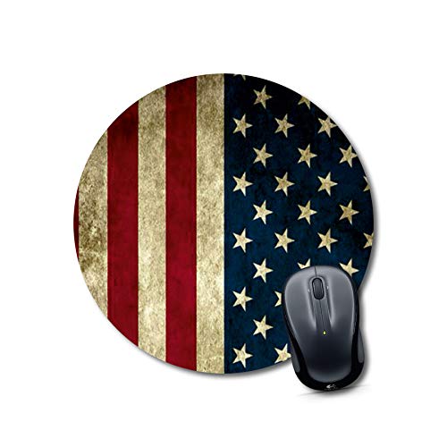 Anuman007 Mouse pad for Desk American Flag Mouse Pads Round Mouse Pad ...