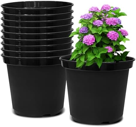 Amazon.com: DUNPUTE 1/2/3/5/7 Gallon Pots for Plants, 1 Gallon Plastic ...