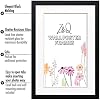 Z&Q Black Picture Frame with White Mount 60x50cm (40x50cm) Print Wall ...