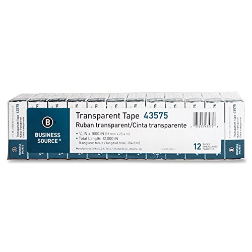 Snapklik.com : Business Source All-Purpose Transparent Glossy Tape