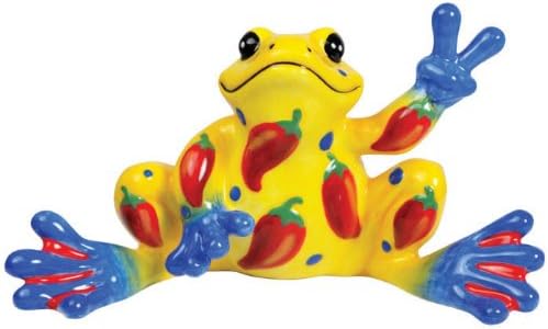 Amazon.com: Westland Giftware Peace Frogs Ceramic Peppers Frog Figurine ...