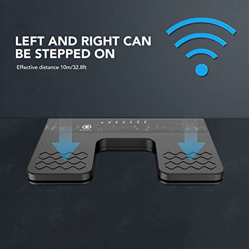 Wireless Foot Pedal, Bluetooth Double Switch Music Page Turner, Silent ...