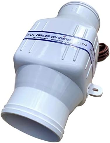 Amazon.com : NovelBee 12V 270CFM Electric 4" in-Line Marine Bilge Air ...