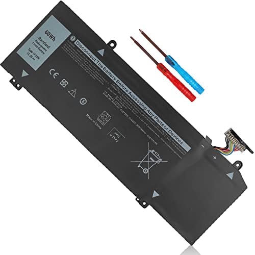 Amazon.com: Emanjor 60Wh 1F22N 15.2V Laptop Battery for Dell Alienware ...