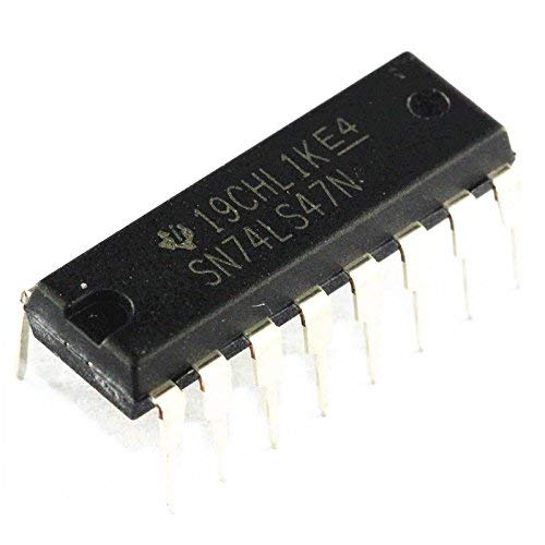 7447 / SN74LS47N / 74LS47N IC BCD to 7 Segment Decoder/Driver, DIP-16 ...