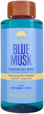 Amazon.com : Tree Hut Blue Musk Foaming Gel Wash, Hydrating ...