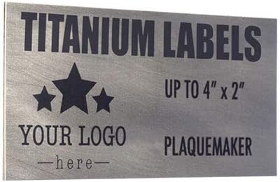Amazon.com: PlaqueMaker Solid Titanium Label - Perfect for Labeling Art ...