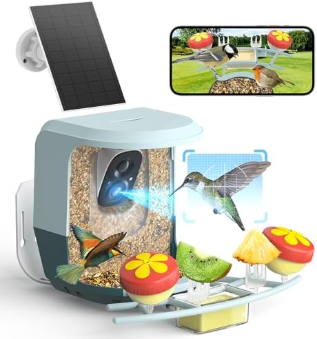 Amazon.com : Happy Birdy Smart Bird Feeder - AI Smart Bird Feeder with Camera Identifies 10,000 ...