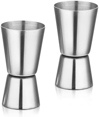 2 Stück Cocktail Messbecher, 2cl & 4cl Dual Spirit Measure Cup Jigger ...