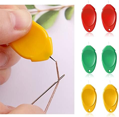 Needle Threaders Hand Sewing, 6 PCS Automatic Needle Threader 3 Colors ...