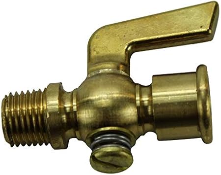 Amazon.com: 1/4" Brass Petcock with Lever Handle : Automotive