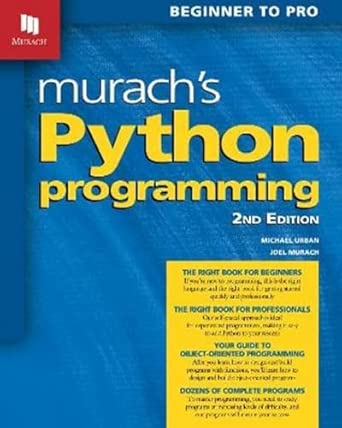 Amazon.com: Murach's Python Programming Book Comprehensive Computer Science Guide for Beginners ...