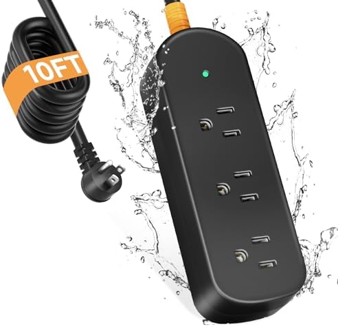 Amazon.com: Outdoor Surge Protector Waterproof Power Strip Weatherproof ...