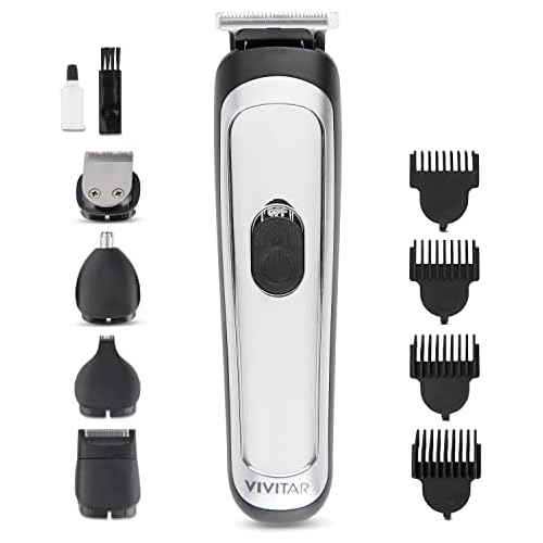 Vivitar 14 Piece Hair & Beard Trimmer, Cordless with LED Display ...