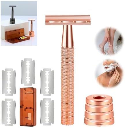 Amazon.com: ZOMCHI Single Blade Double Edged Safety Razor with 5 Safety ...