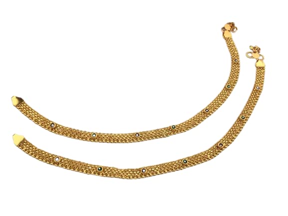Primectrla Fab Traditional Simple gold plated Single Leg Chain Golden ...