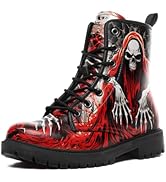 Amazon.com | coolcustomize Black Combat Boots for Men Womens Fashion ...