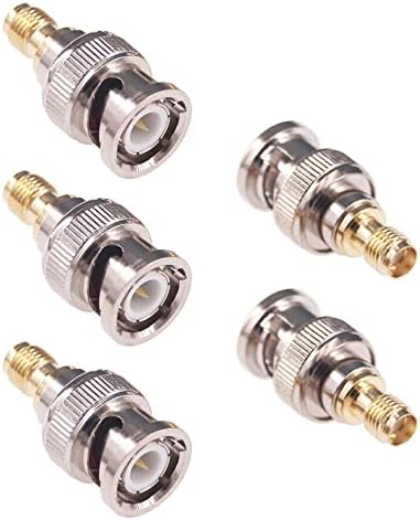 Amazon.com: RFaha 5pcs BNC Male to SMA Female RF Coax Adapter BNC to SMA Coaxial Connector ...
