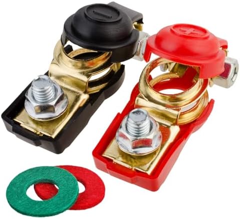 Amazon.com: Autokemat Car Battery Terminal Connector Kit, Pure Copper ...