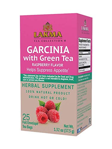 Amazon.com : Lakma Garcinia Green Tea with Raspberry Flavor - 25 Tea ...
